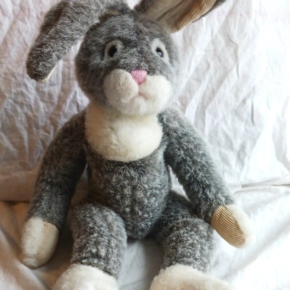 Russ Berrie | Toys | Russ Berrie Sundance Gray White Bunny Rabbit ...
